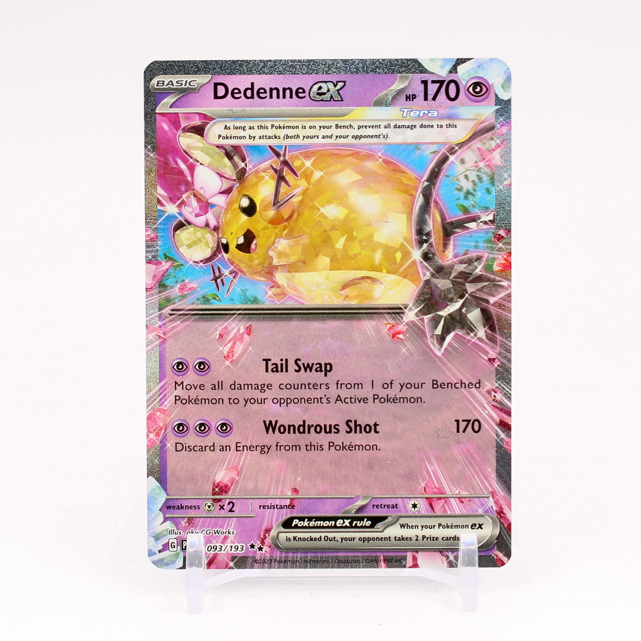 Dedenne ex - 093/193 Paldea Evolved Doble Rare Pokemon - NM/MINT – Key ...