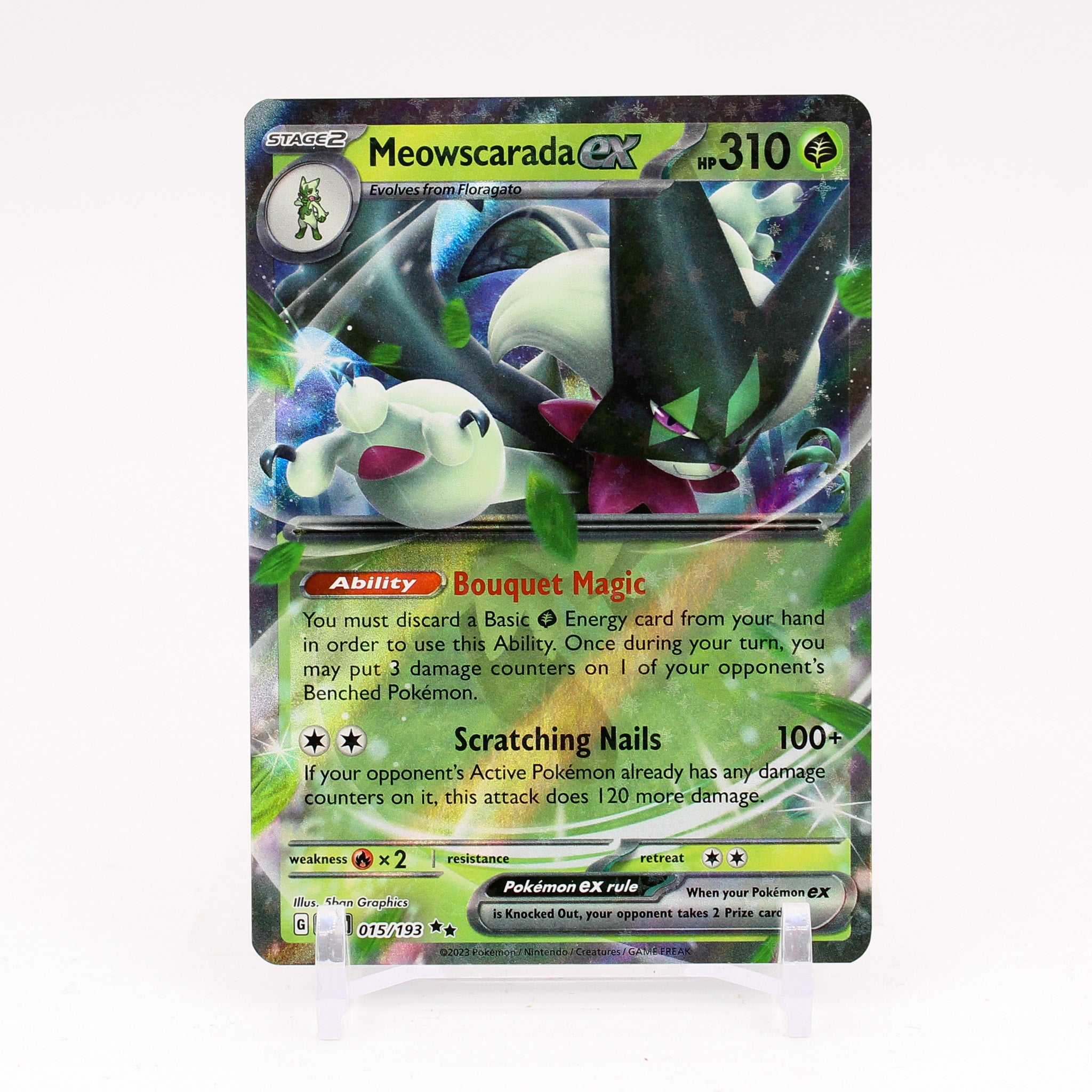 Meowscarada ex - 015/193 Paldea Evolved Doble Rare Pokemon - NM/MINT ...